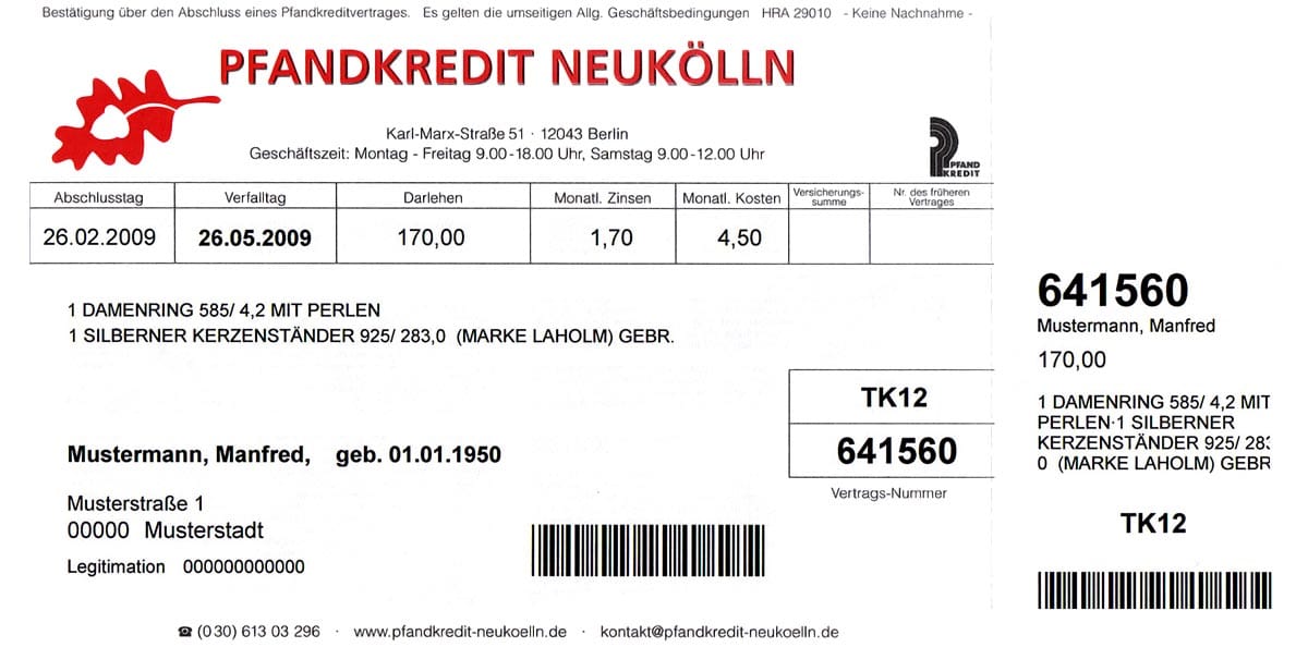 Wie funktioniert ein Pfandleihhaus? Informationen zum Pfandvertrag